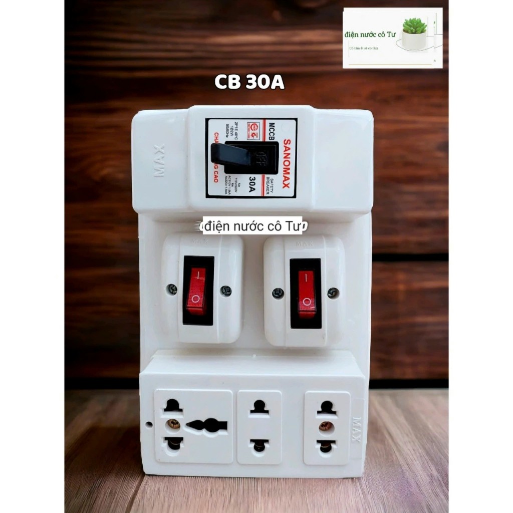Floating electrical panel with 2 switches - 1 socket - 30A overload ...
