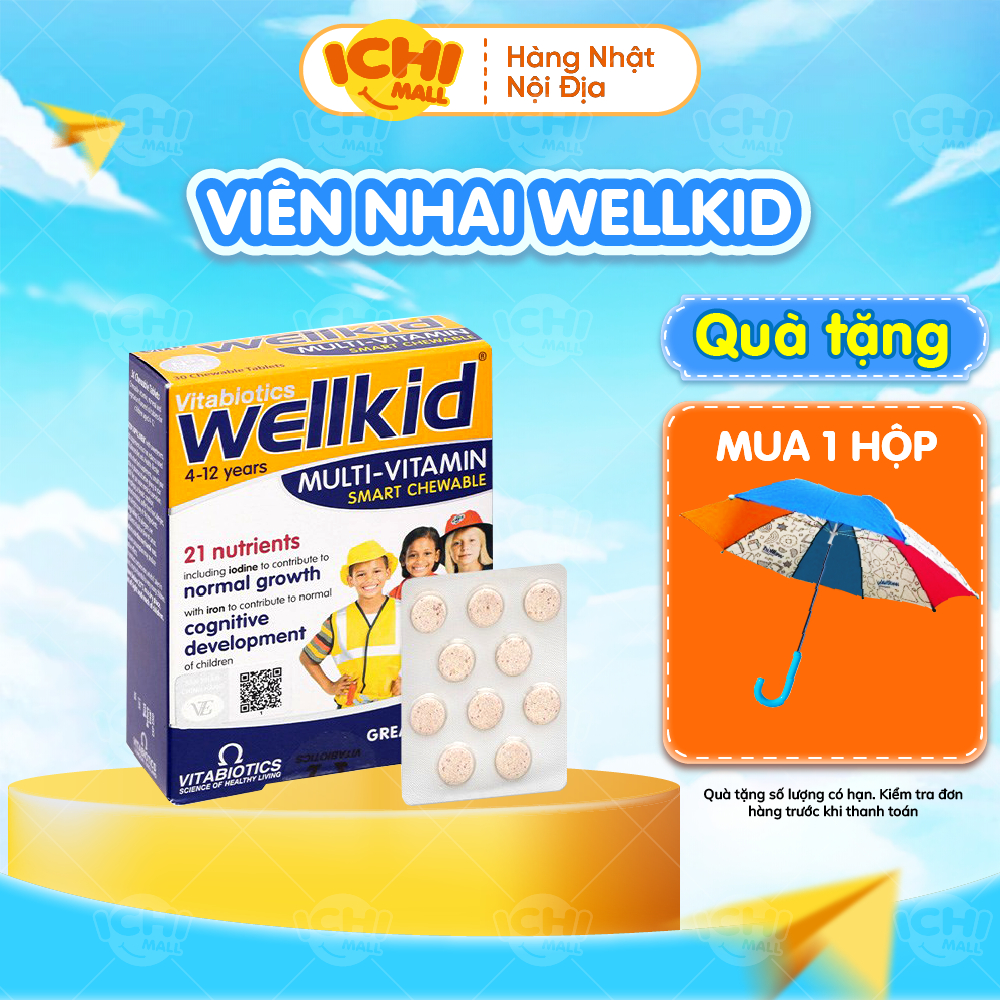 Vitabiotics Wellkid Multi-Vitamin chewable tablets improve health and ...