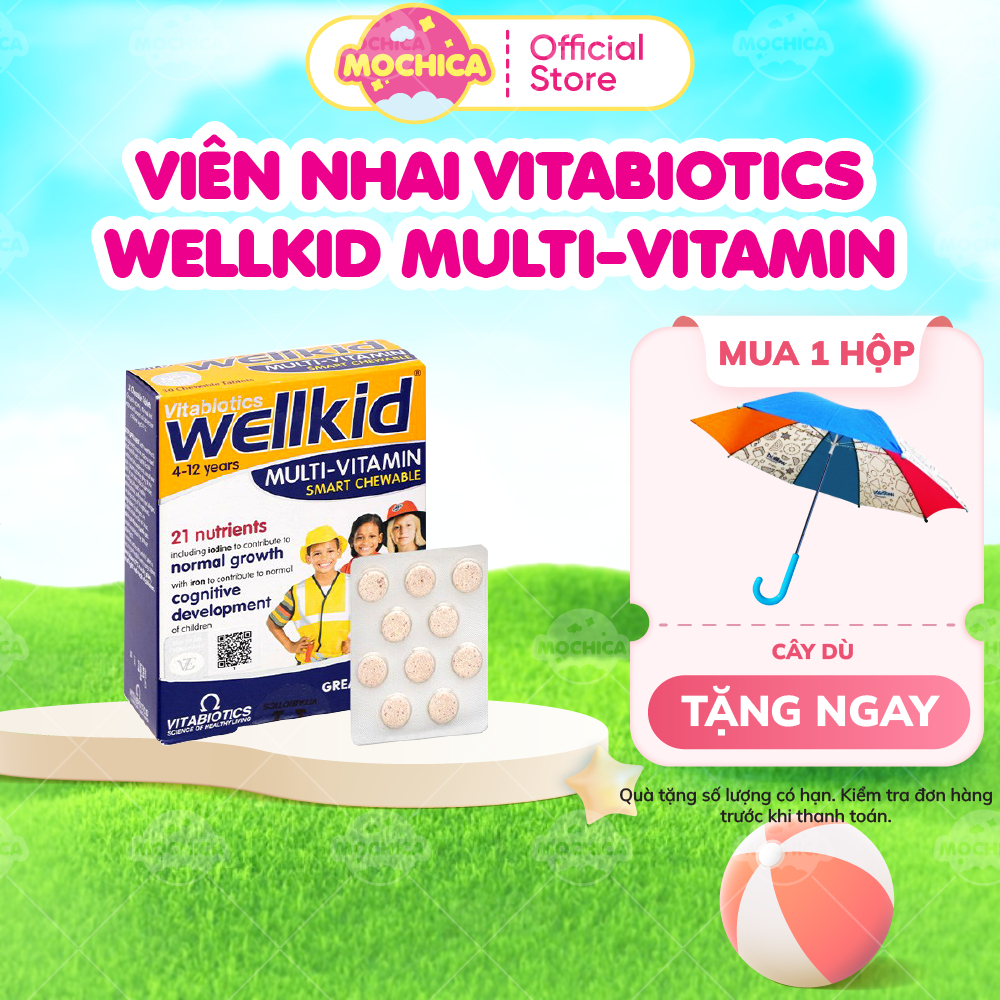 Vitabiotics Wellkid Multi-Vitamin chewable tablets improve health and ...