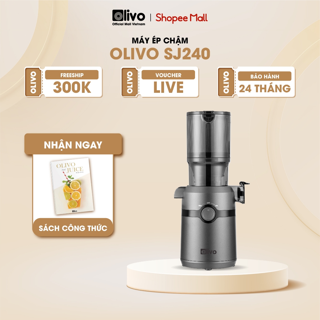 Olivo SJ240 Slow Press Machine, Whole Juice, Squeeze Vegetables And ...