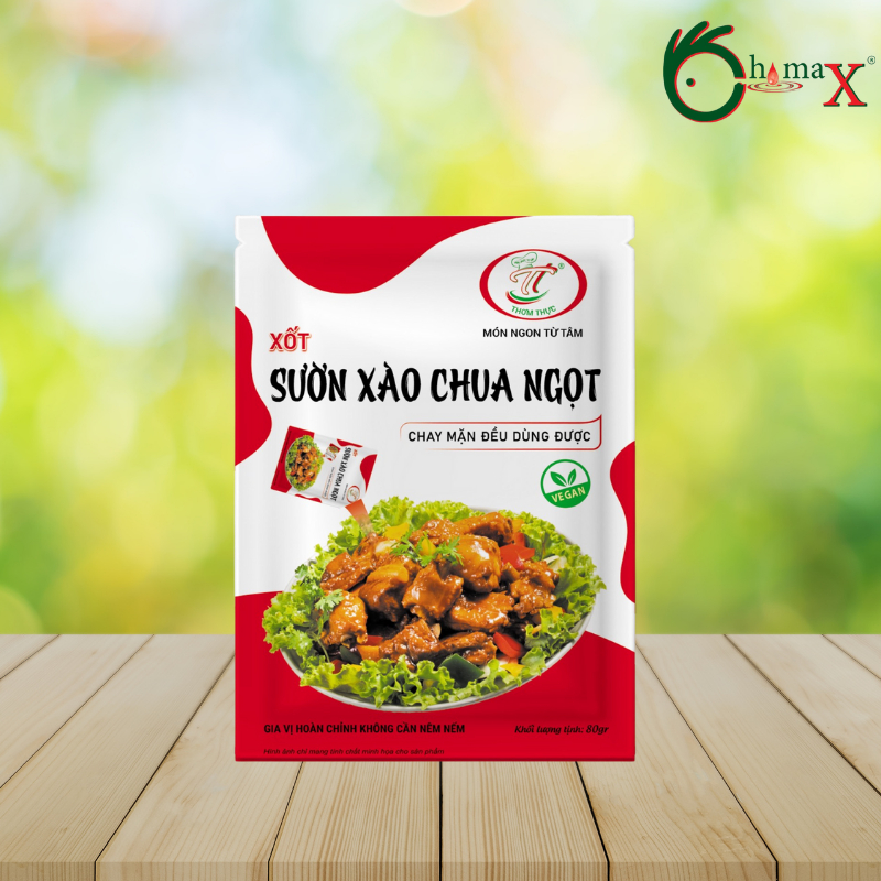 Chimax Sweet and Sour Stir-fried Rib Sauce with Complete Seasoning, 80g ...