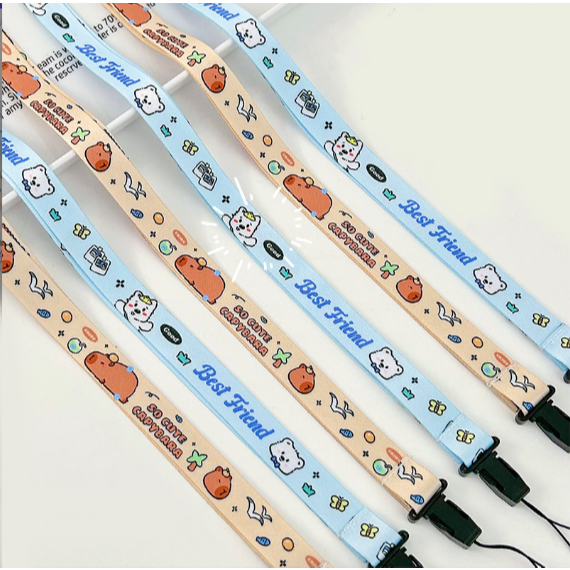 Capybara yellow mouse tag strap ST4I3 name tag strap 40cm long cute ...