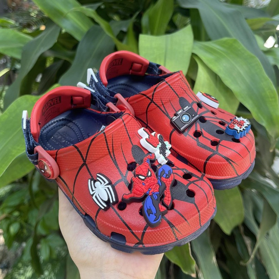 Crocs Classic All-Terrain Spiderman Clogs Plastic Boys Slippers, Super ...