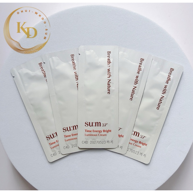 Sample Pack of Su:m37 Time Energy Bright Luminous Cream Slingshotm Freckles 1ml | Shopee Malaysia