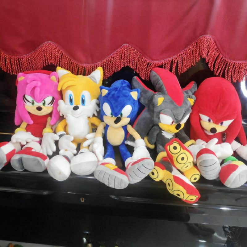 Sonic teddy bear, sonic cartoon character made of 2hand soft cotton ...