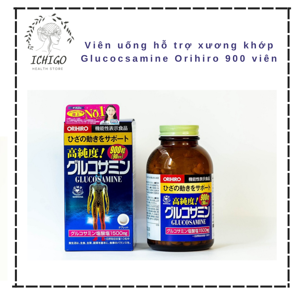 Japanese ORIHIRO Glucosamine supplement pills to relieve bone and joint ...