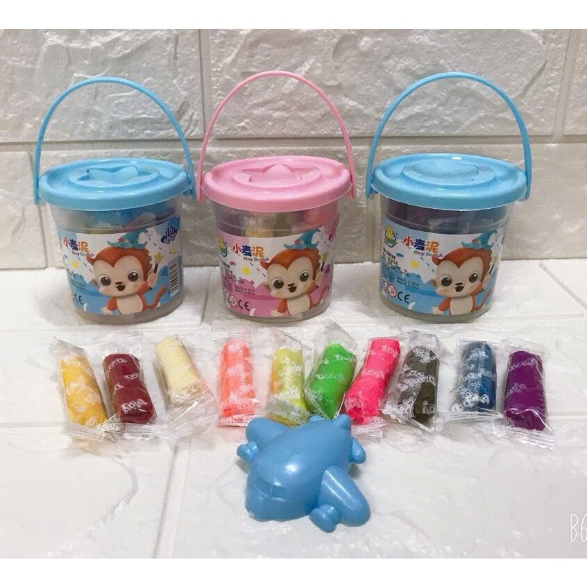 Clay In Small Buckets 10 Colors | Shopee Malaysia