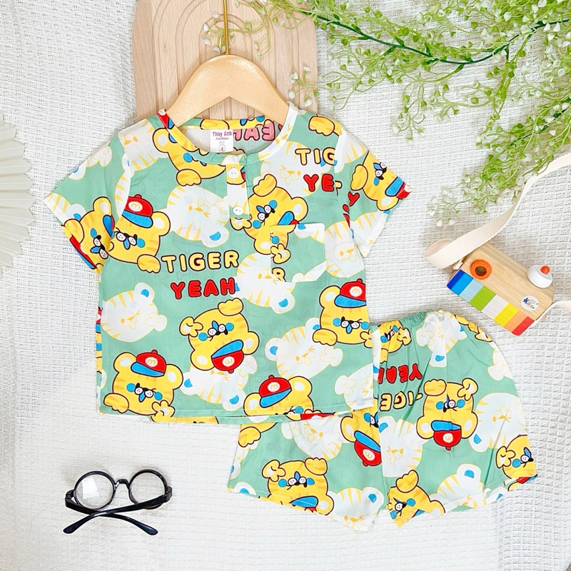 Tolexinh short sleeve set Shorts for boys - tole fabric type 1 | Shopee ...