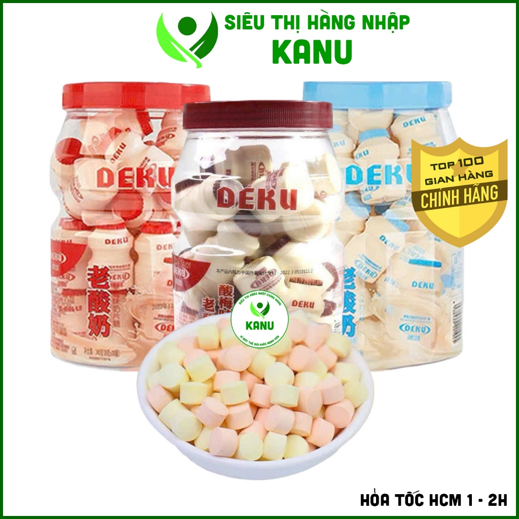 [Jar Of 30 bottles] Deku dry yakult yogurt tablets 240g, delicious and ...
