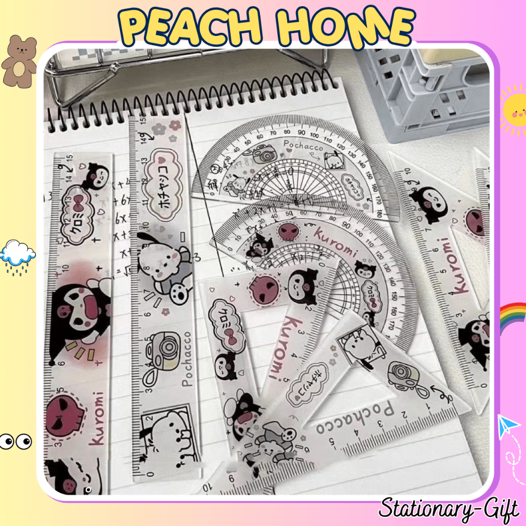 Eke Level Measuring Ruler Set 4 Piece 15cm SANRIO LOTSO Cute Cheap ...