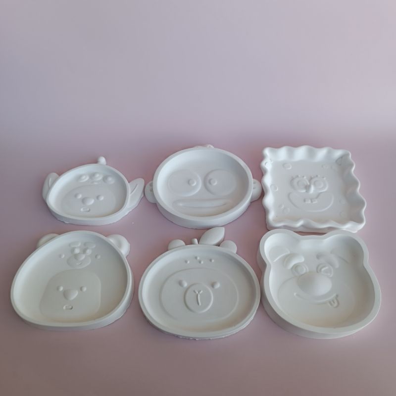 Plate Plaster Coloring Statue (COLOR AND BRUSH NOT INCLUDED) | Nt ...