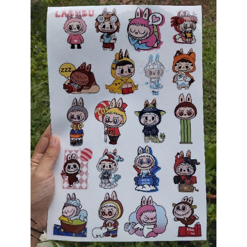 Labubu Sticker 20 super cute and adorable decorative stickers ...