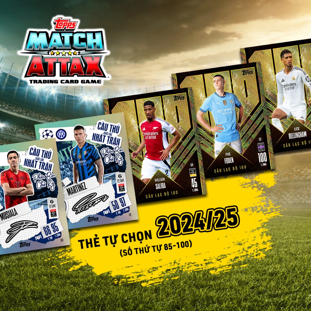 Match Attax 2024-25 Player Card Optional (STT 85-100) | Shopee Malaysia