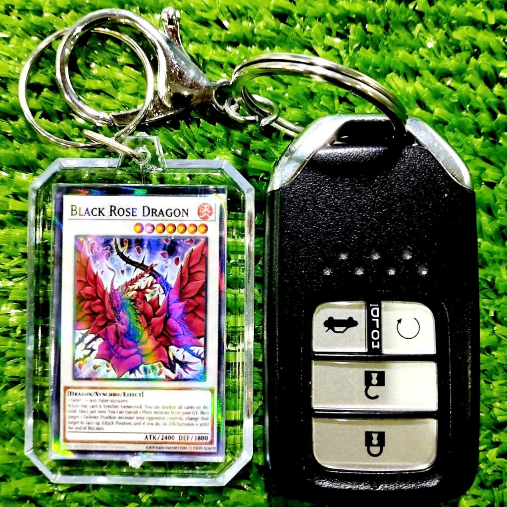 [Buy 5 Get 1 Free] Super Sharp High-End yugioh Card Key Chain [Black ...