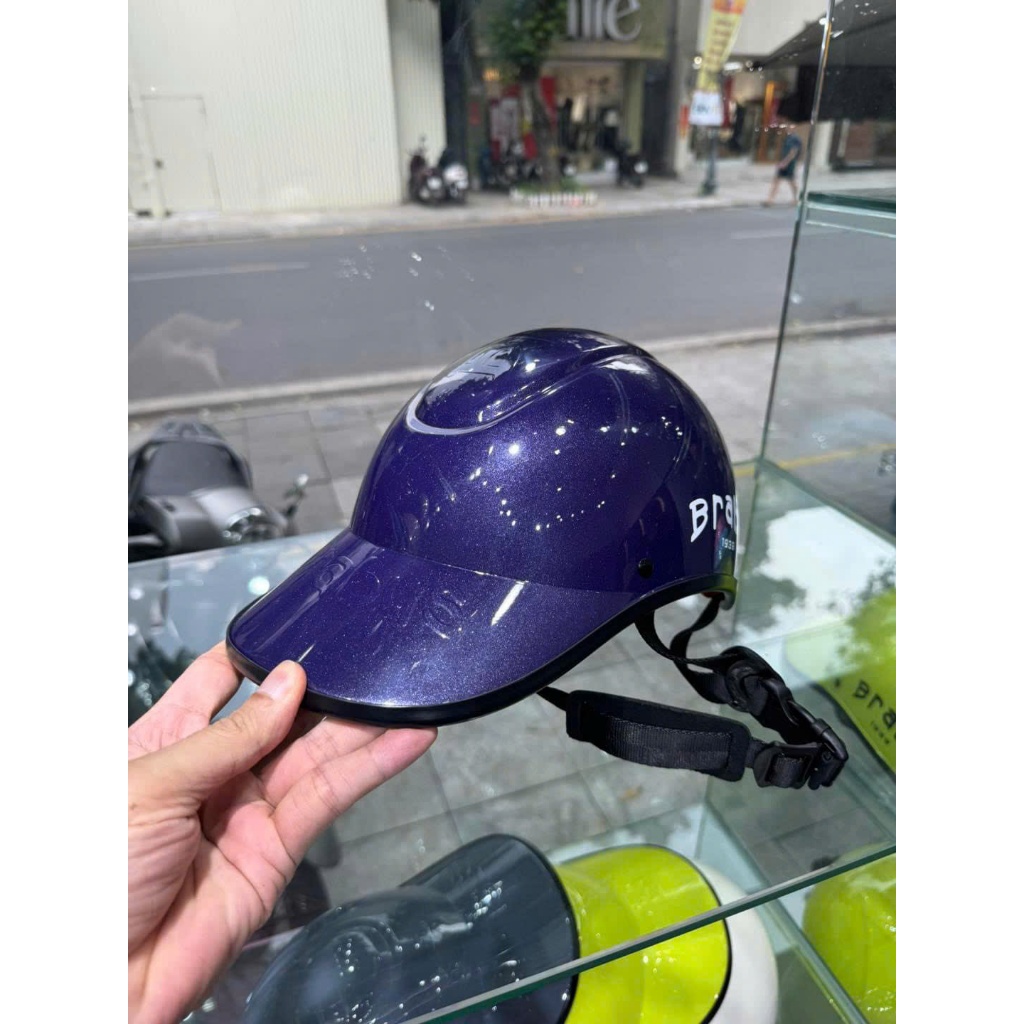 Genuine Brabus baseball helmet, cut-out helmet for women with hair tie ...