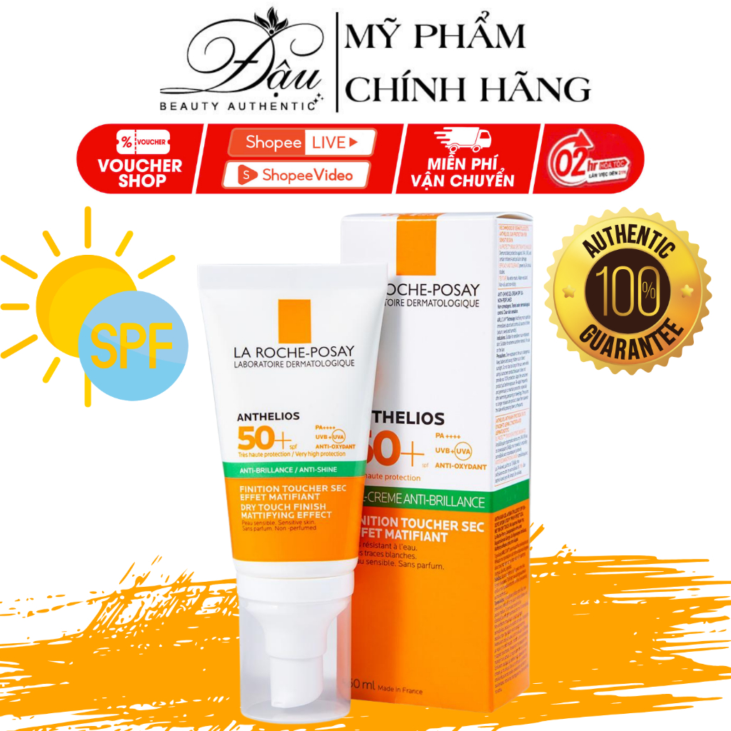 La Roche Posay Anthelios Sunscreen SPF 50+ No. 1 for oily and acne ...