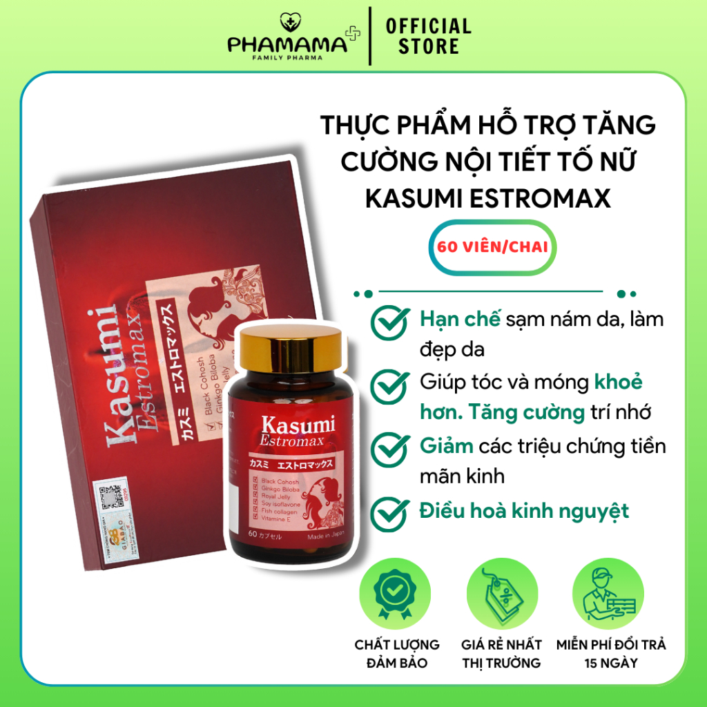 Kasumi Estromax Oral Tablets Support Female Physiological Balance (Box ...