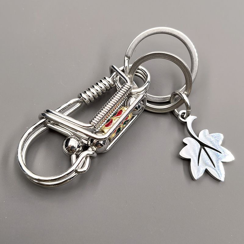 Edc simple Handmade artisan keychain made of 2mm thick 304 stainless ...