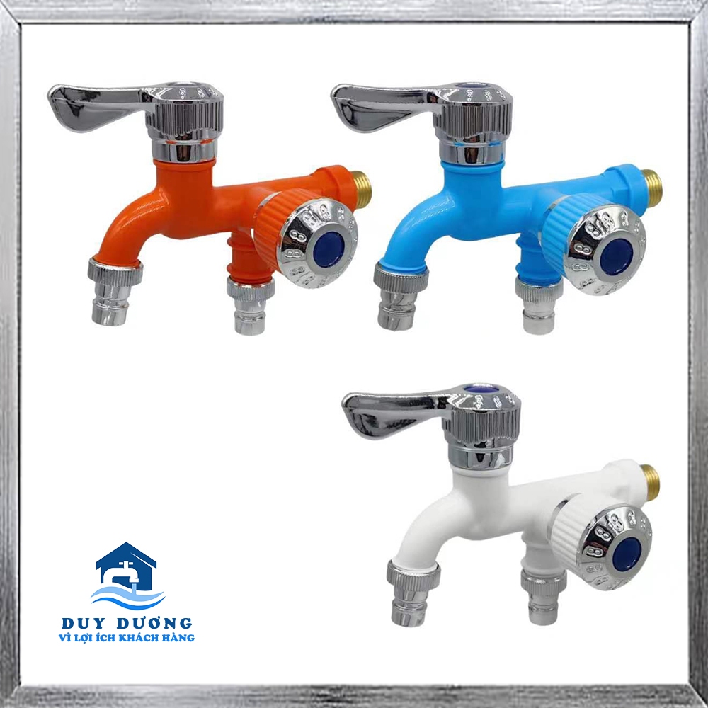 Sn205b Faucet with two independent discharge valves, faucet splitter, 2 ...