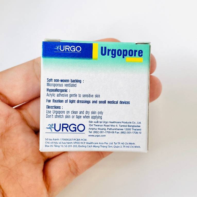 Urgo Paper Wound Fixing Tape URGOPORE High Adhesion, Waterproof ...