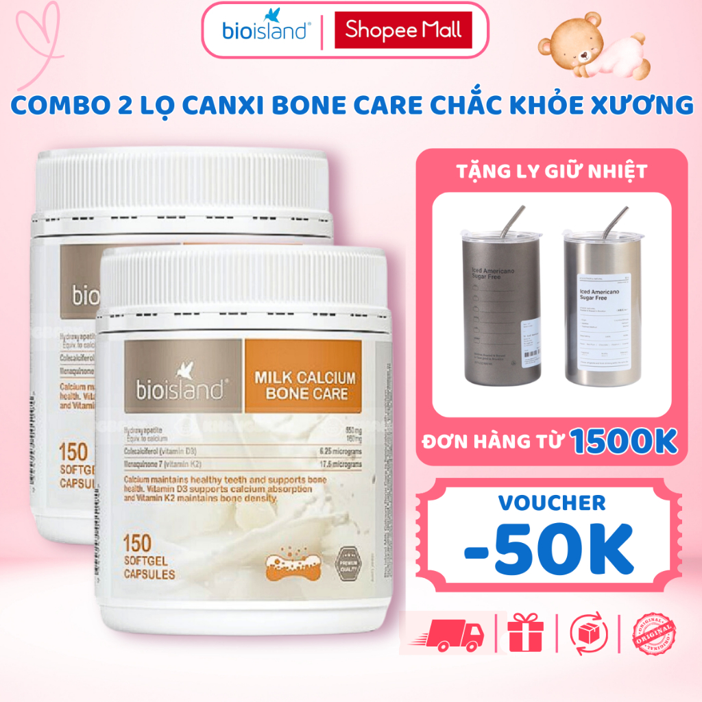 Bio island Milk Calcium Bon Care pill Combo helps promote bone ...