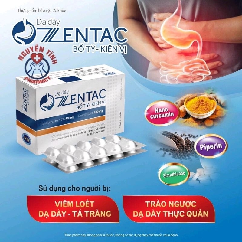 Zentac stomach tablets for stomach ulcers, duodenal ulcers, and reflux ...