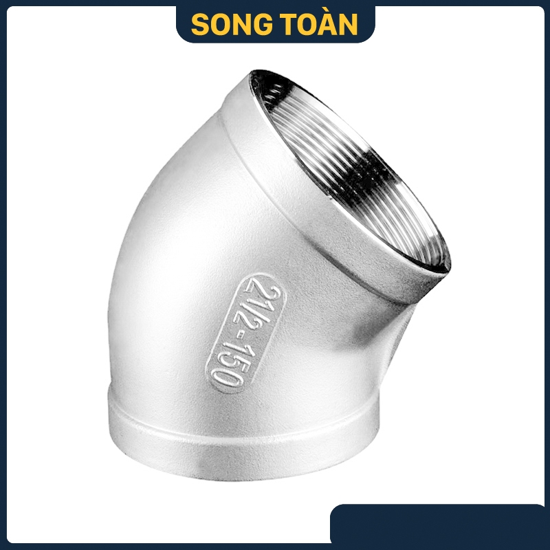Sus304 Stainless Steel Coupling, 45 Degree Threaded Connector 304 ...