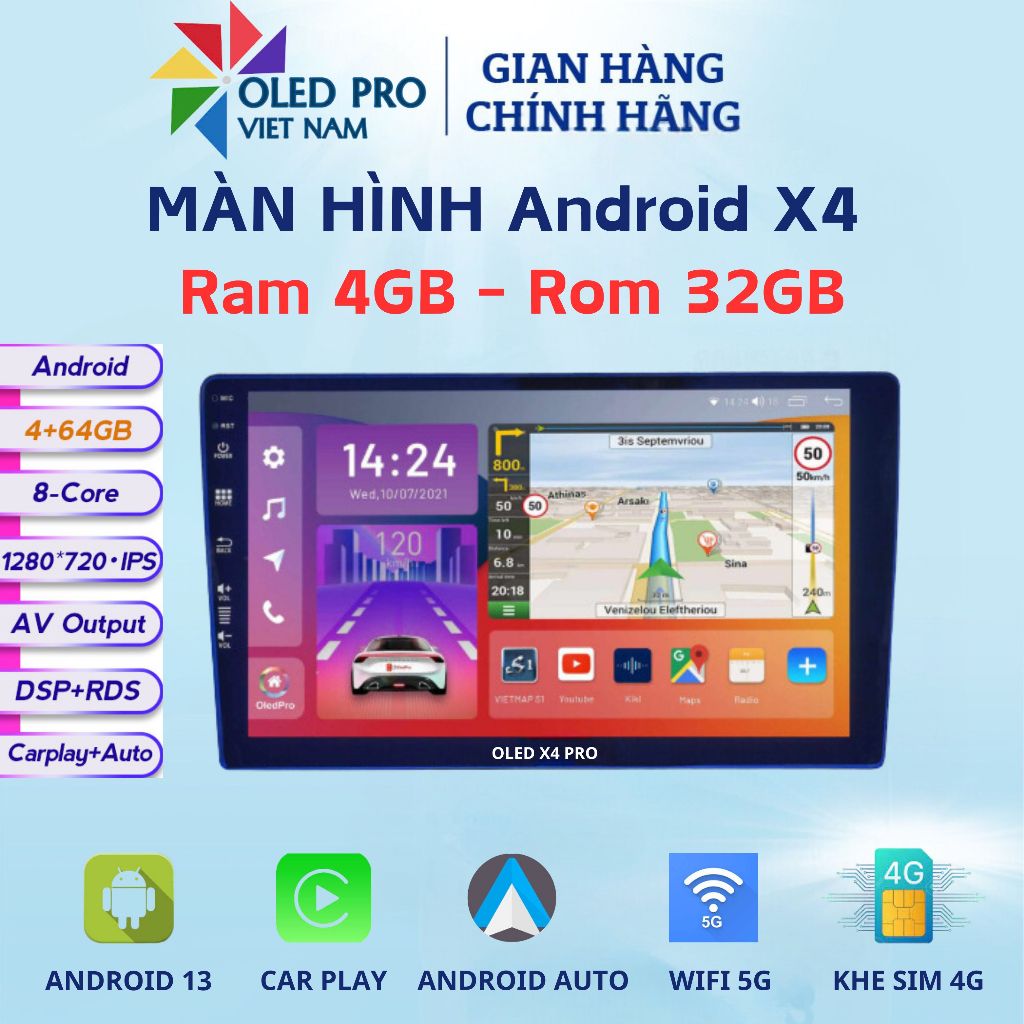 New X4 Android DVD Screen 4G Ram 32G Rom 7862S Chip 8 cores split ...