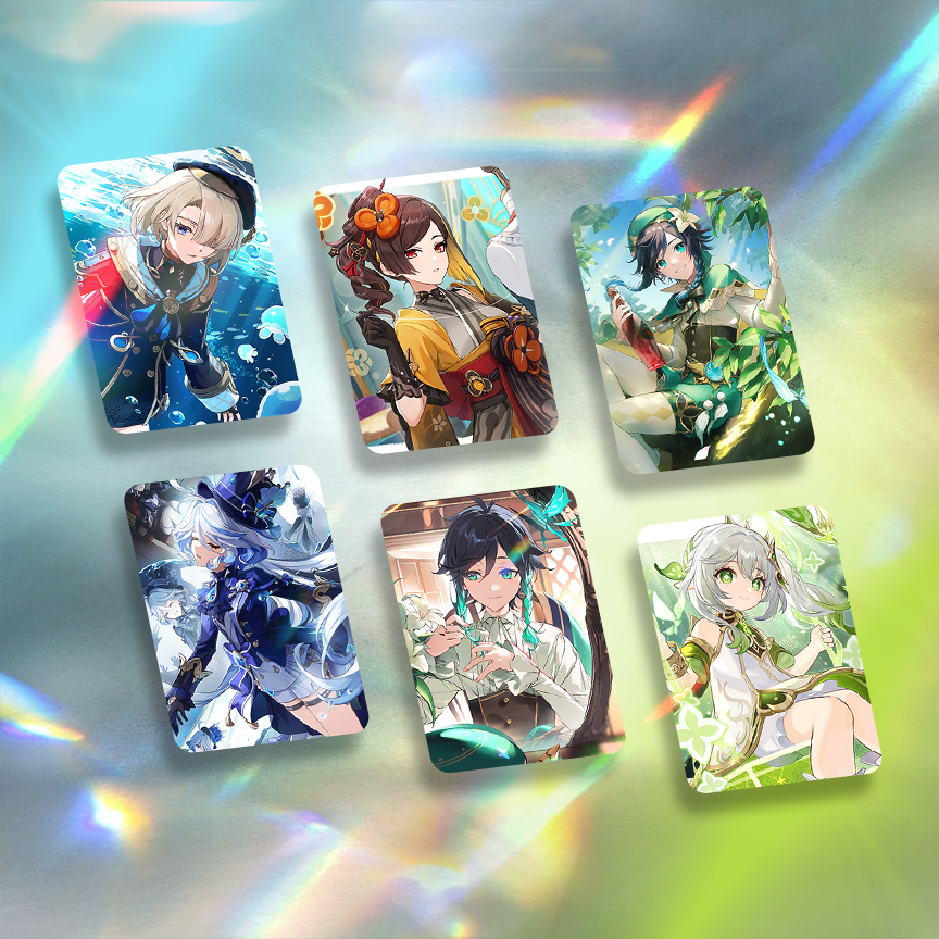 Venti FREMINET CHIORI FURINA NAHIDA | Genshin IMPACT Character Card ...