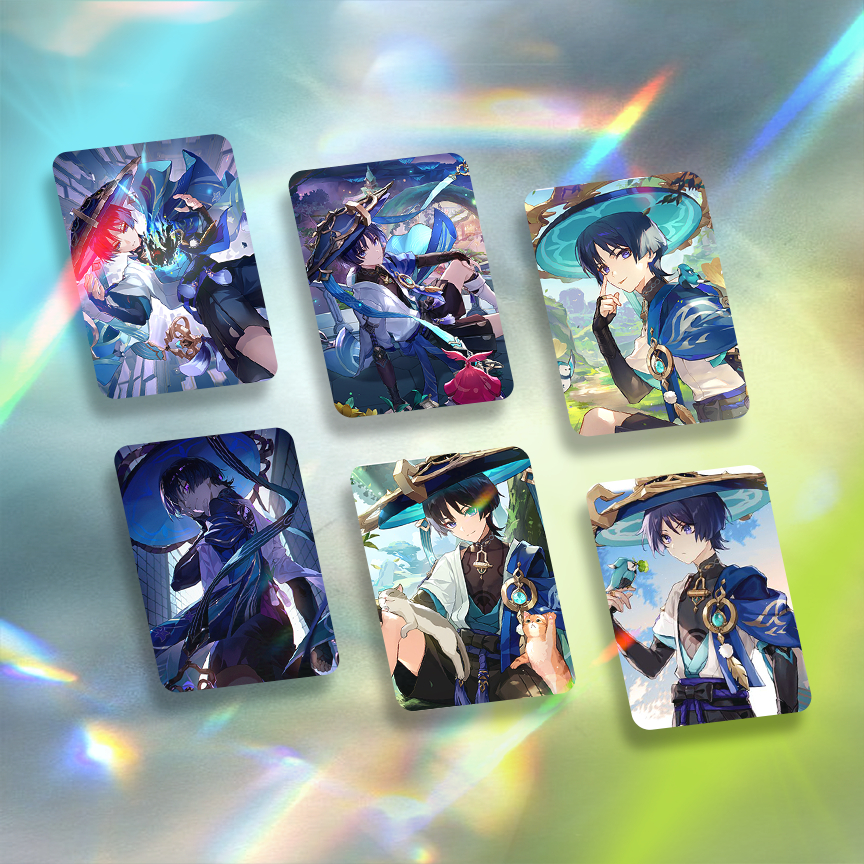 SCARAMOUCHE The WANDERER | GENSHIN IMPACT CORNERED CARD | Raiden Shogun ...