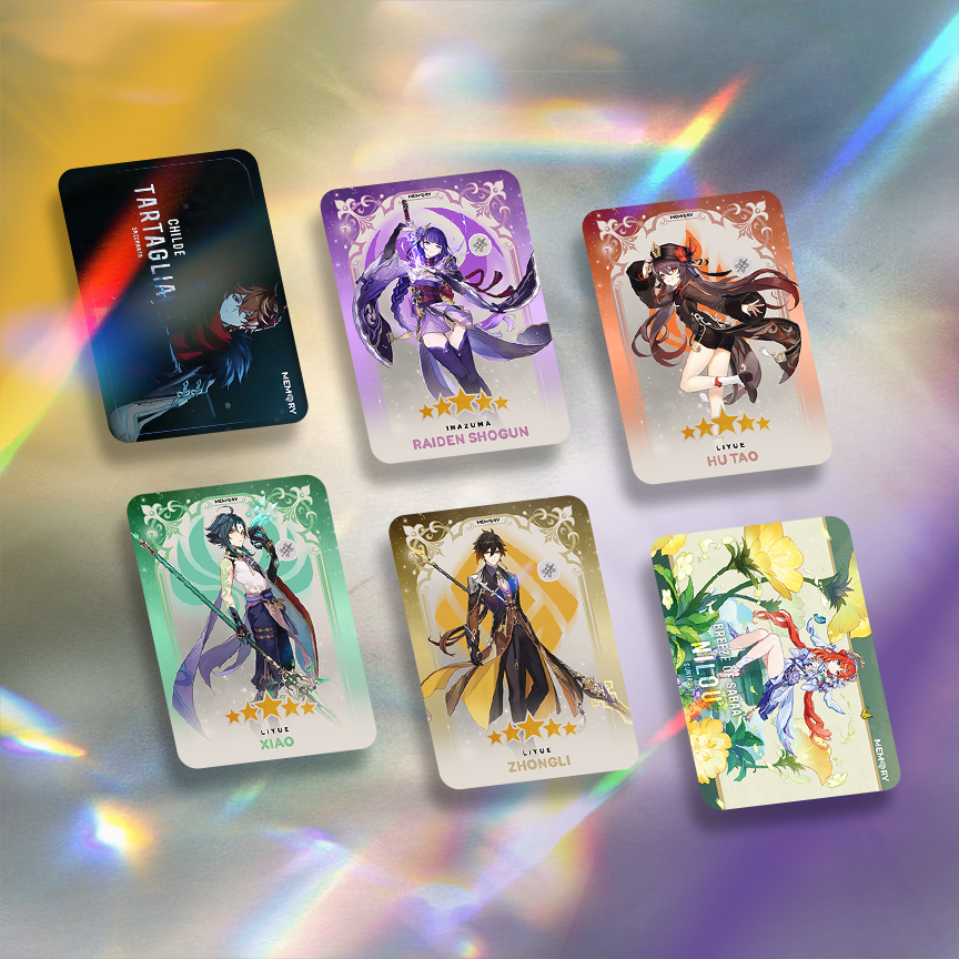 Genshin IMPACT | Genshin Impact Character CORNERED CARD | Sky LABELS ...