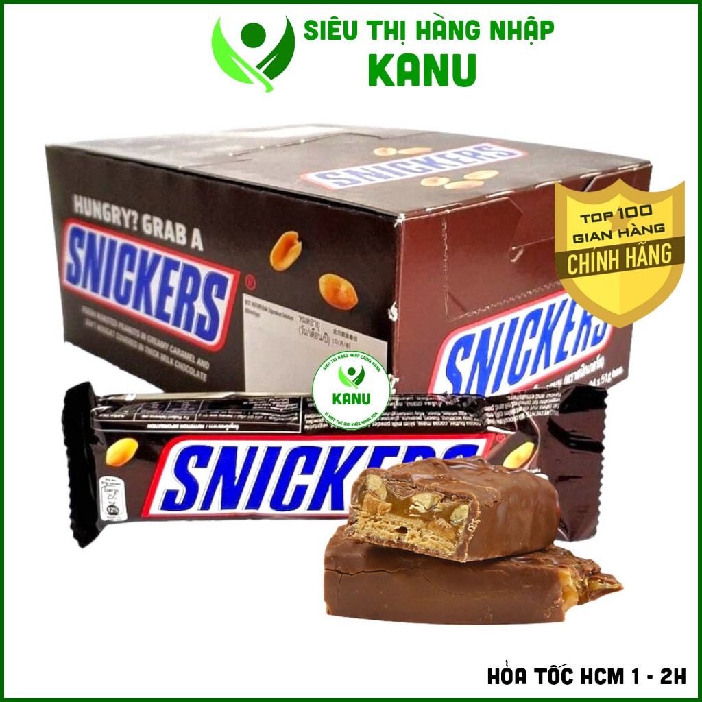 [Lot Of 24 bars] American Snickers peanut mixed chocolate candy bar 51g ...