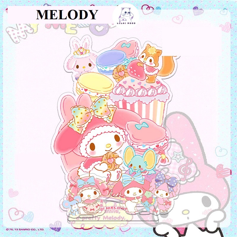 Available/new My Melody 3-piece PVC standee model with animated ...