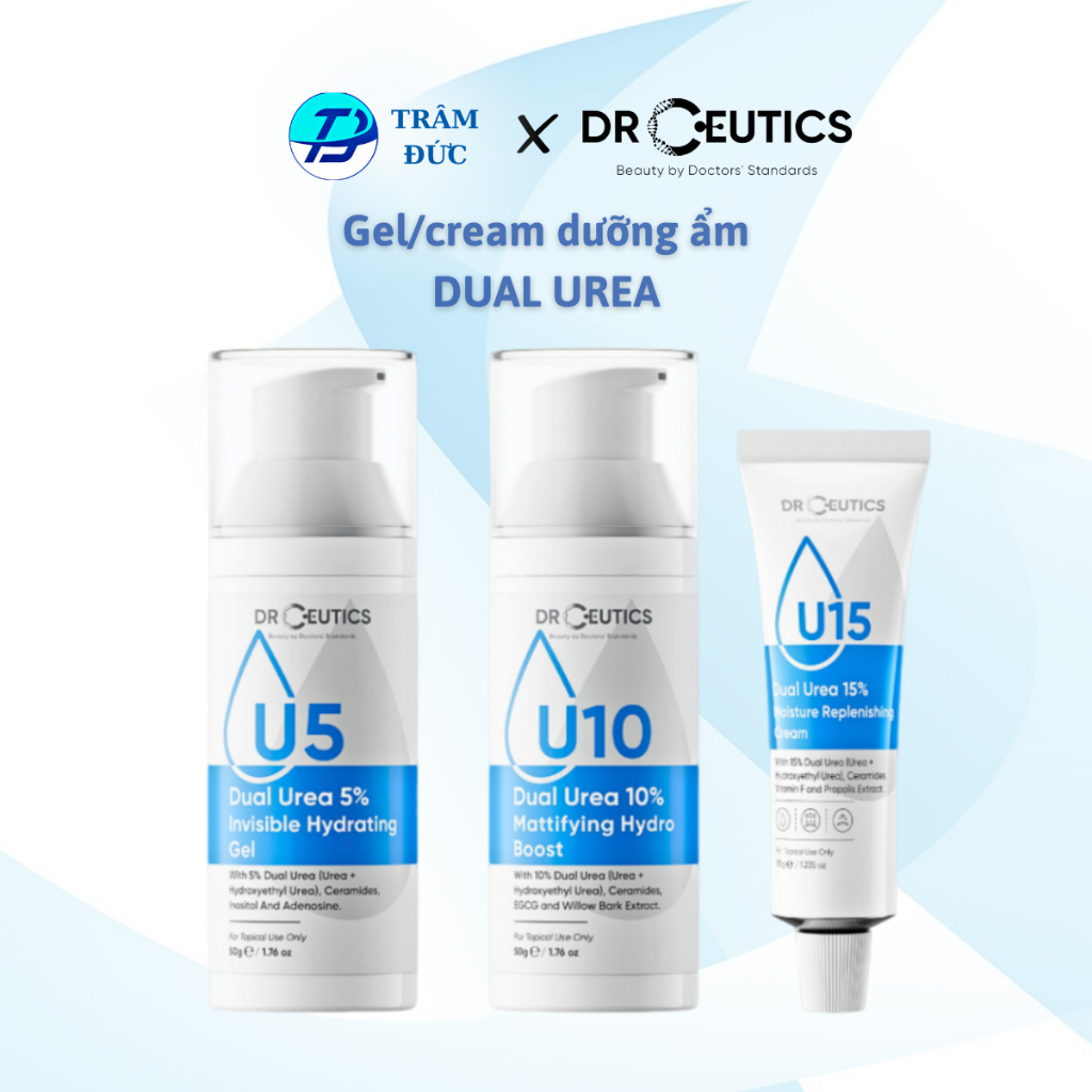DRCEUTICS Moisturizing and Restoring Skin Dual Urea 5%, 10%, 15% ...