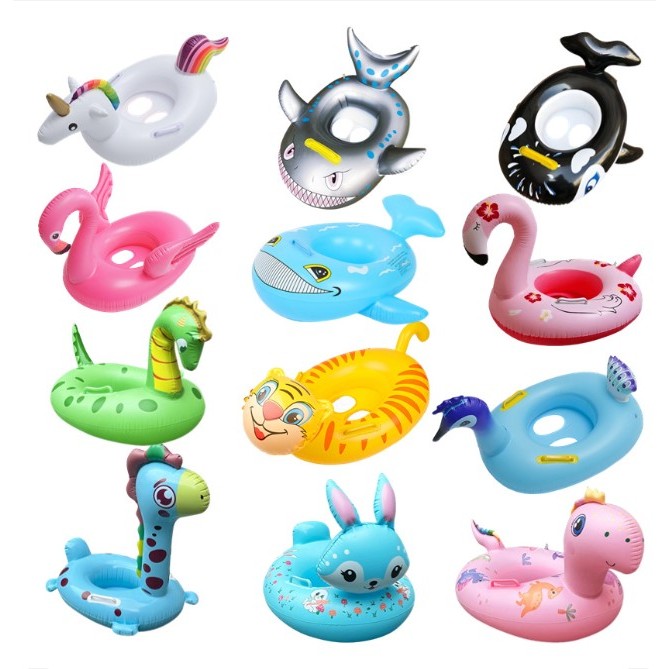 Animal floats with many cute and funny images for babies to swim and ...