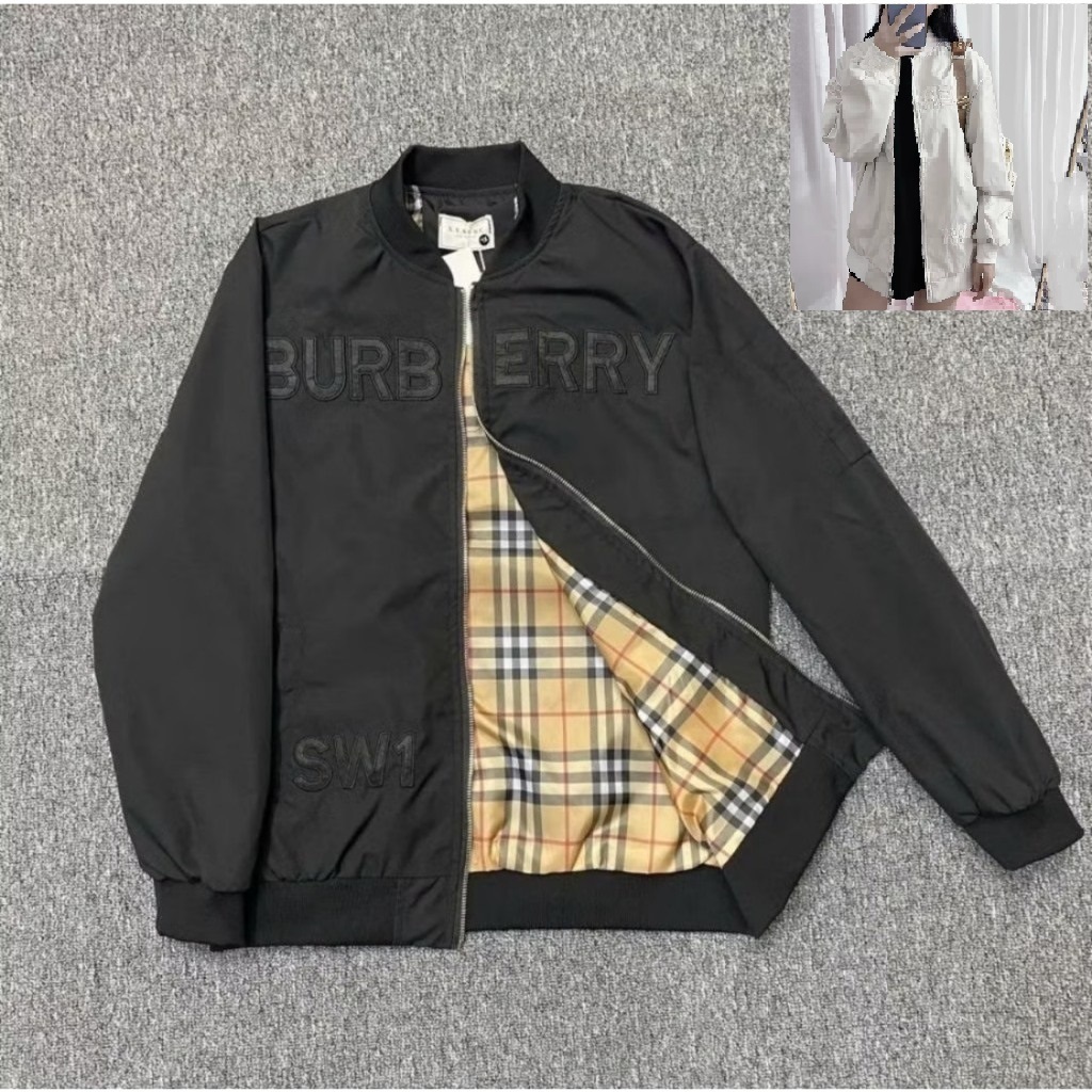 BURBERRY Bbr new BURBERRYJacket Embroidered Letters 2 Layers of Thick ...
