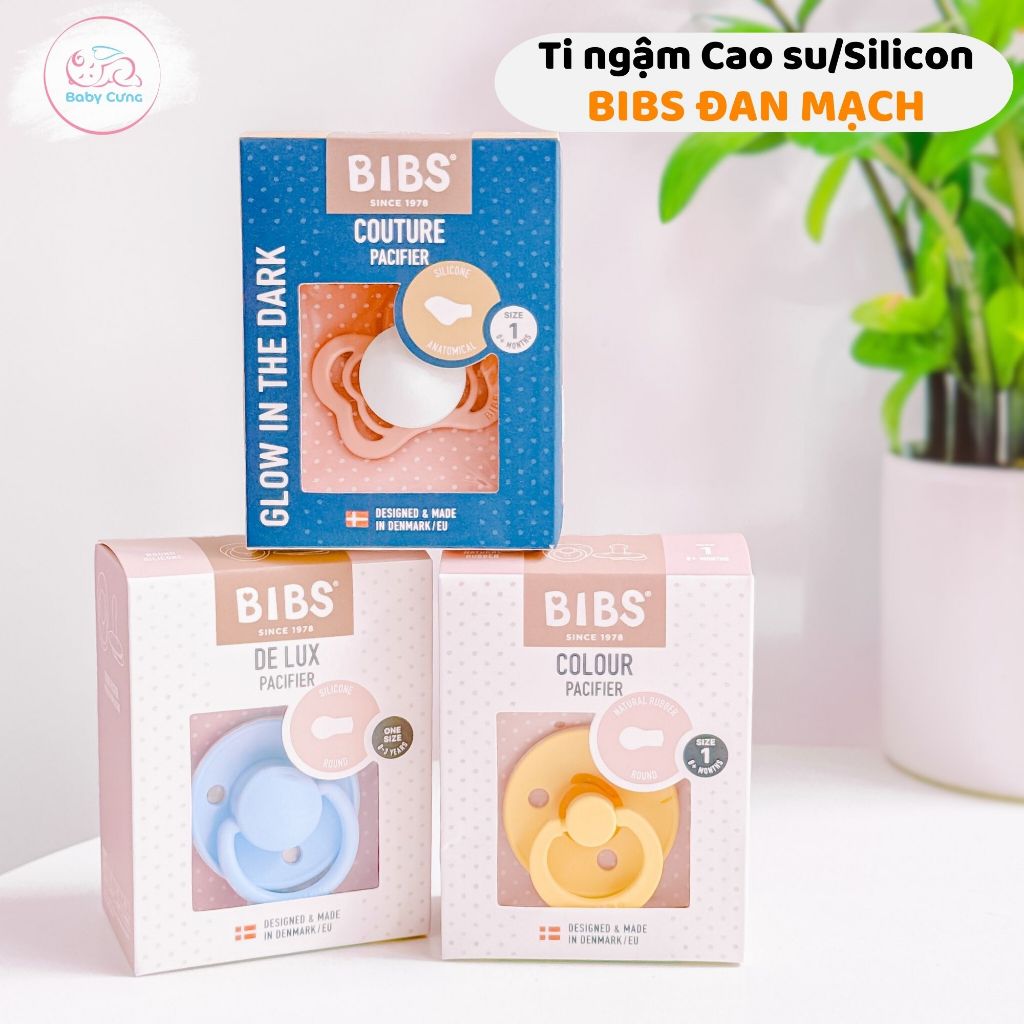 [GIVE Box] BIBS premium silicone pacifier, thin and light design, with ...