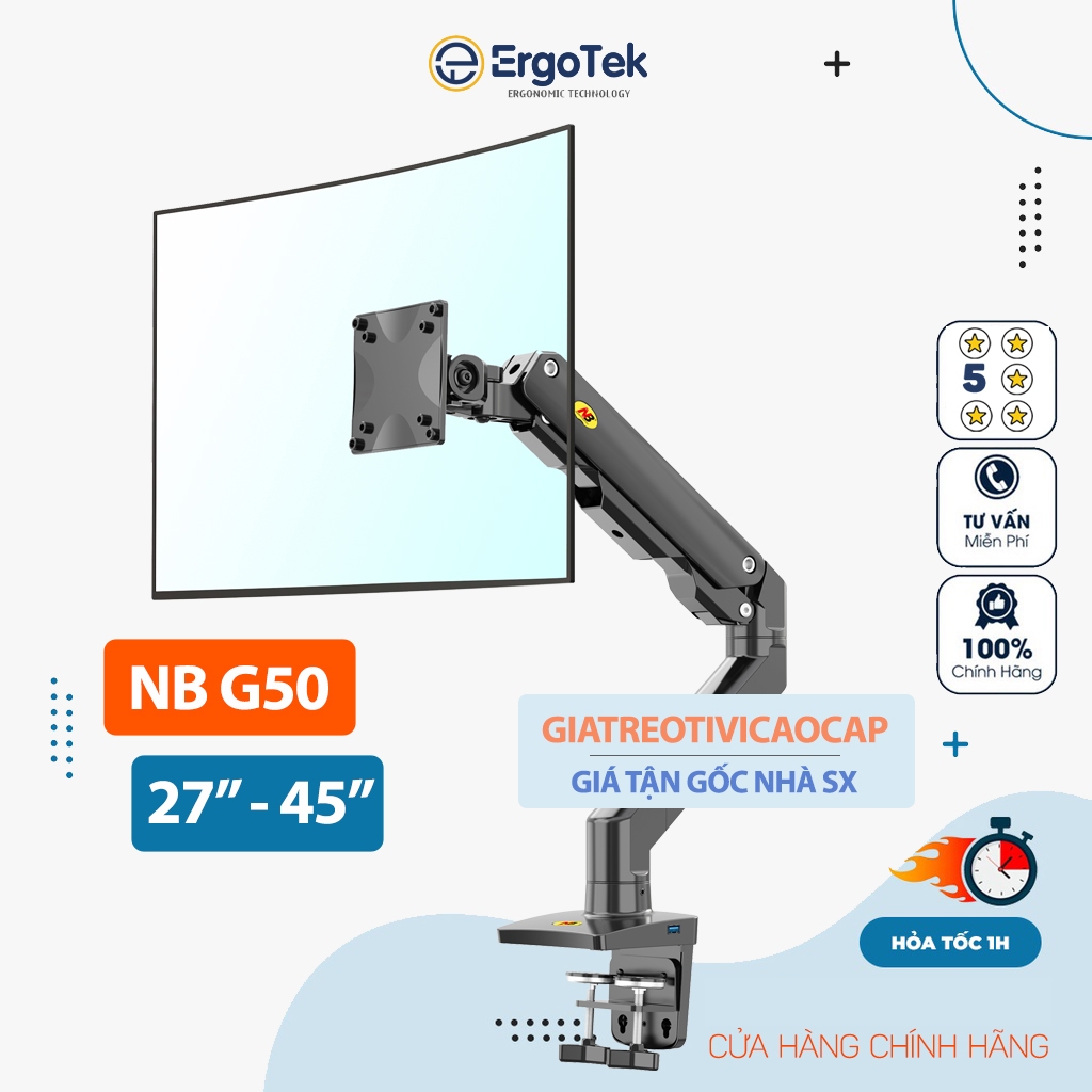 Nb G50 27 - 45 Inch - Computer Monitor Mount/Arm NB G45 to hang ...