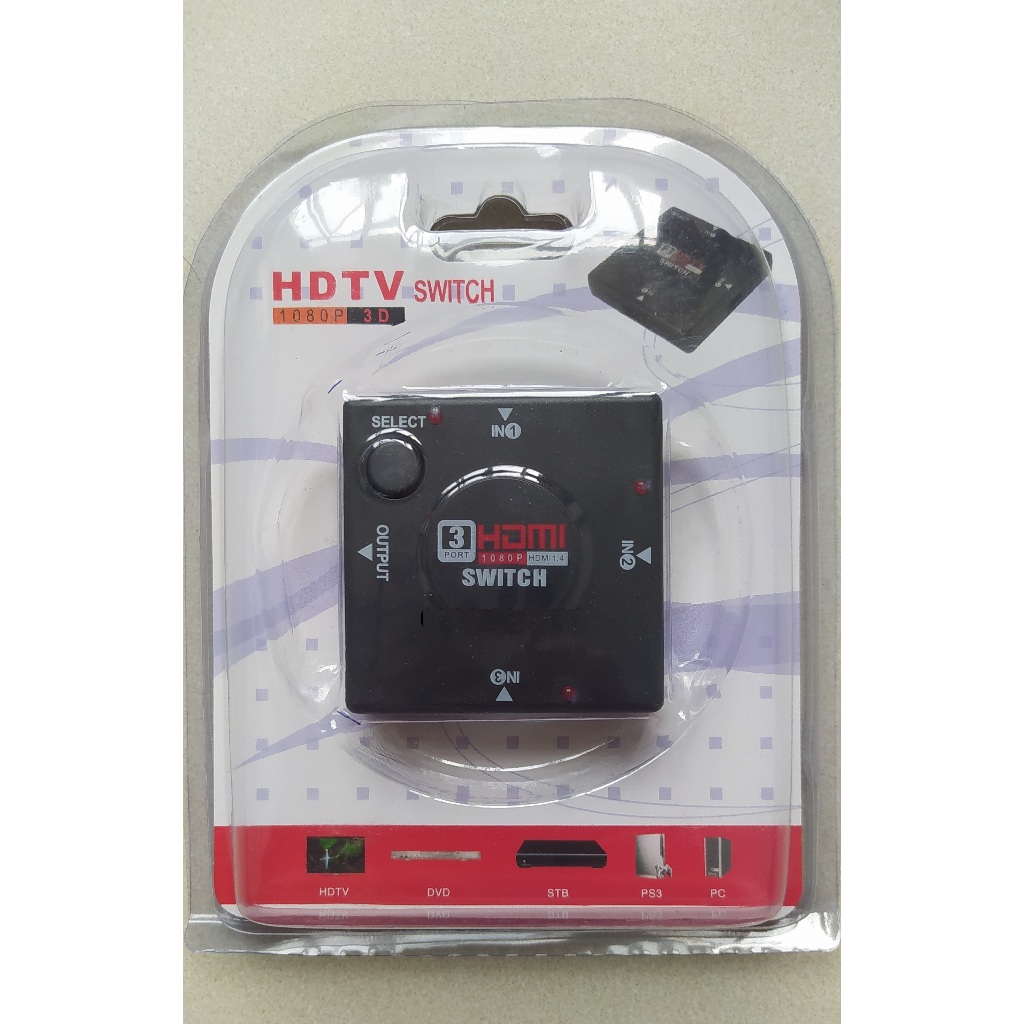 Hdmi port combiner combines 3 input signal ports for 1 HDMI output port ...