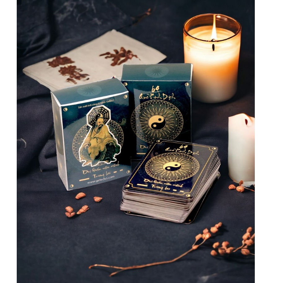 Set of 64 hexagram I Ching cards laminated with high quality plastic ...