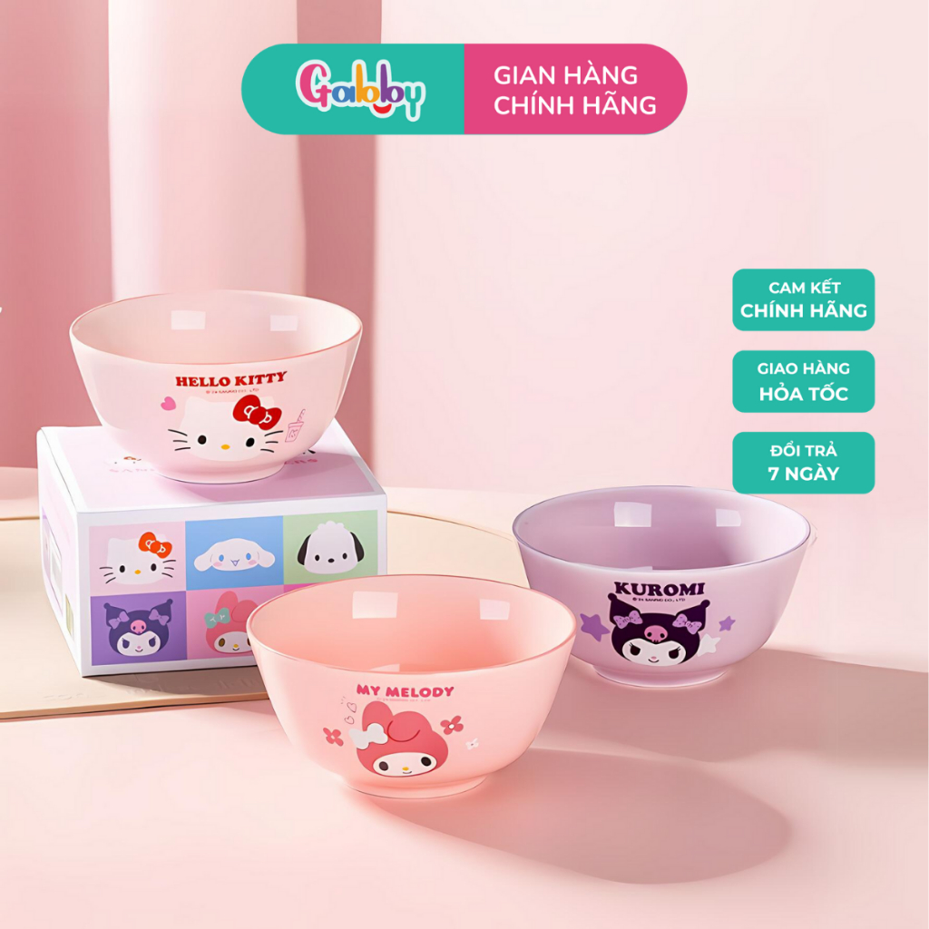 New Style Sanrio Porcelain Rice Bowl for Children with Kuromi/Hello ...