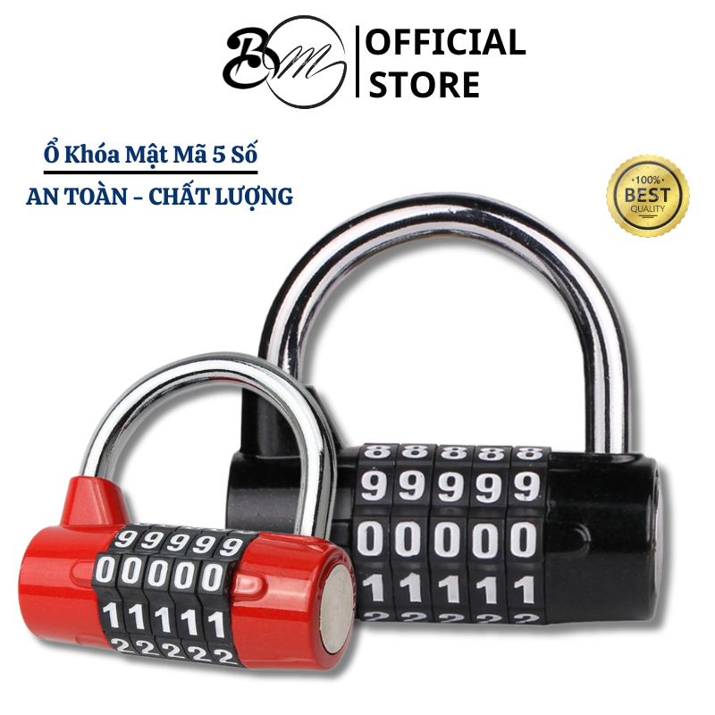 5-digit code lock combined with security lock, zinc alloy material, SP ...