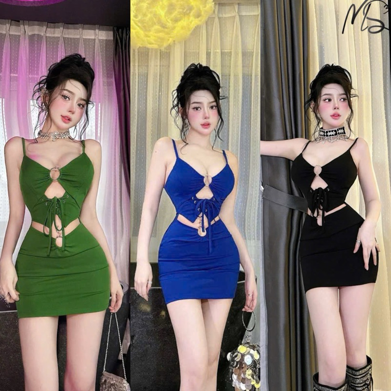 ( SEXY GIRL ) super hacked bodycon dress with pretty figure | Shopee Malaysia