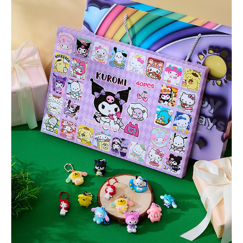 Secret Gift Box of 40 Cute CHIBI Characters for Children. (Random ...