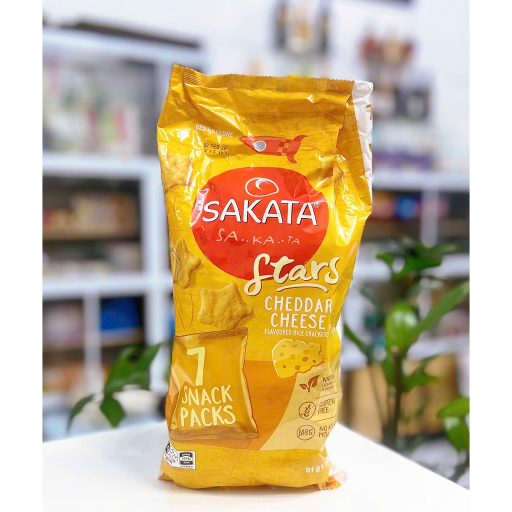 (AUSTRALIAN Products) GLUTEN FREE SAKATA Stars Cheddar Cheese Cheddar ...
