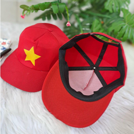 Red Flag Hat with Yellow Star, Baseball Cap, Red Flag Hat with Yellow ...