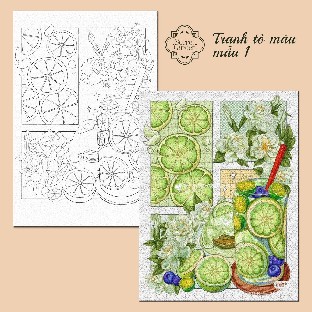 Set of 10 A5 Coloring Pages on thick, beautiful paper, relaxing ...