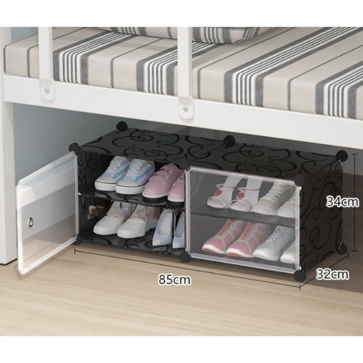 Assembly PLASTIC CABINET FOR SHOES 4 cells (divided into cells) 2x2 ...