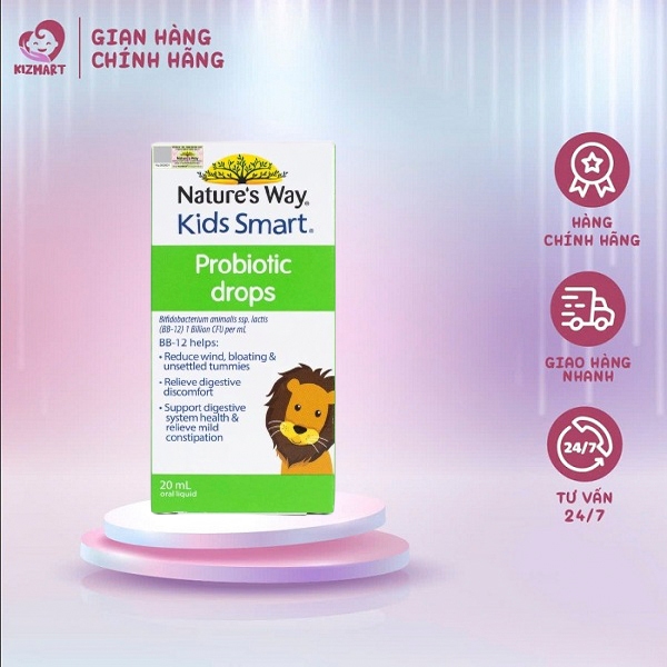 Nature's Way Kids Smart Drops Probiotic Drops Purebred Probiotics for the Digestive System 20ml ...