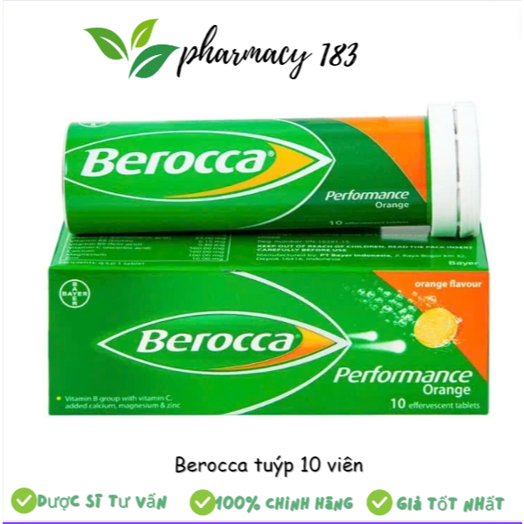 Berocca Performance vitamin and mineral supplement effervescent tablets ...